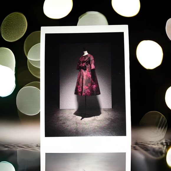 Dior | Art | Dior Smock Dress In Faille Peony Print Postcard | Poshmark